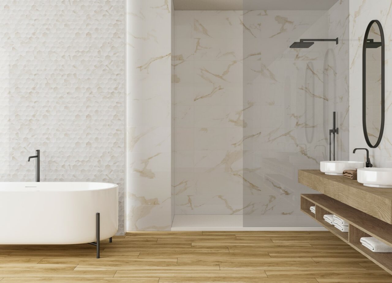 Carrelage mural marbré brillant grand format Série CASABLANCA EC ...